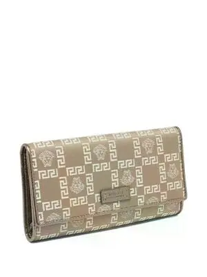 Versace Medusa Trifold Wallet - Neutrals