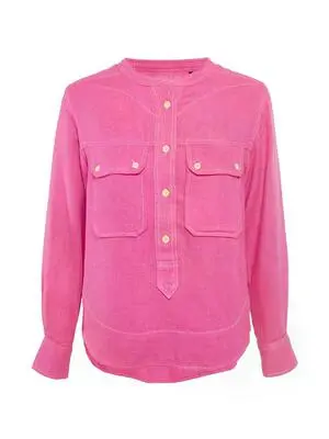 ISABEL MARANT VINTAGE Button-front Silk Shirt - Pink