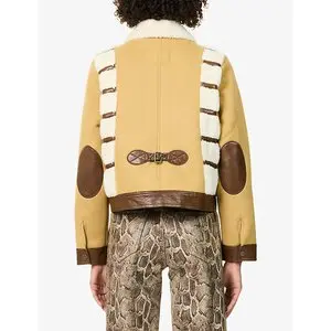 MOTHER The Tripper Faux-shearling Trim Puffer Jacket