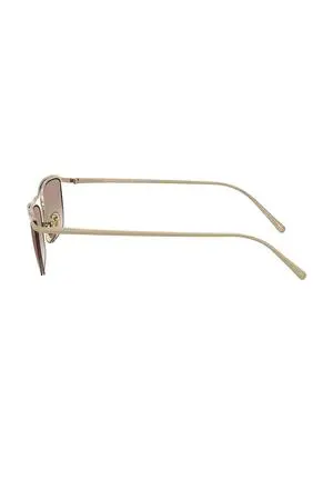 Oliver Spencer Aviator Sunglasses In Metallic