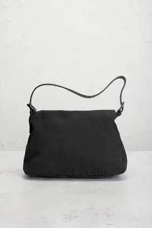 Fendi Zucchino Mama Baguette Shoulder Bag