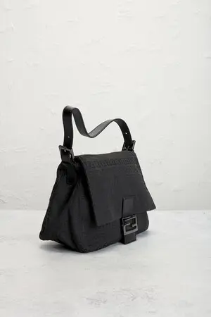 Fendi Zucchino Mama Baguette Shoulder Bag