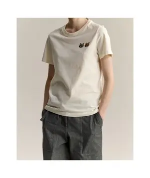 Maison Kitsuné Double Fox Head Patch T-shirt