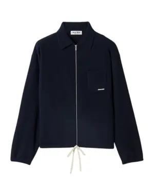 Miu Miu Cashmere Zipper Sweater - Blue