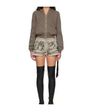 Rick Owens Long-sleeved Zip-up Hoodie - Multicolor
