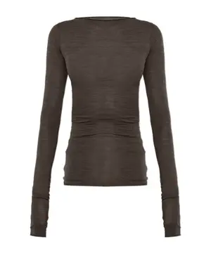 Rick Owens Fitted Long Sleeve Top - No