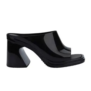 Melissa Nora Mule In Transparent - Black