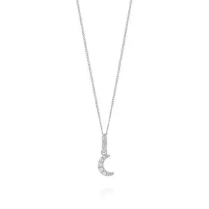 NELLOU JEWELLERY Starlit Moon Necklace Sterling - Silver