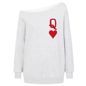 JAMES STEWARD Queen Of Hearts Oversized Jumper - Grey