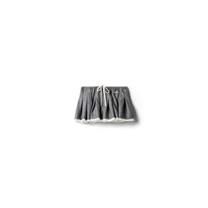 Miu Miu Pleated Flannel Skirt - Grey
