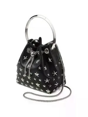 JIMMY CHOO Bon Bon Star-studded Bucket Bag