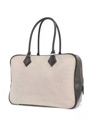 Hermès 2007 Plume Canvas Tote Bag