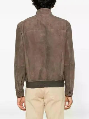 Canali Suede Panelled Jacket