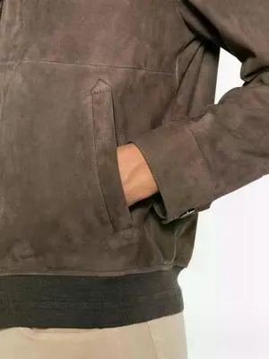 Canali Suede Panelled Jacket