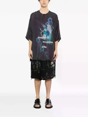 Yohji Yamamoto Gusseted Short-sleeve Shirt