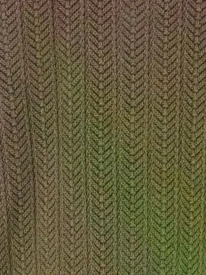 LORENZONI Chevron-knit High-neck Cardigan