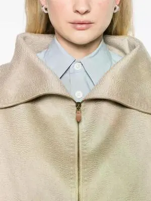 Max Mara Double Cashmere Cropped Coat Sand
