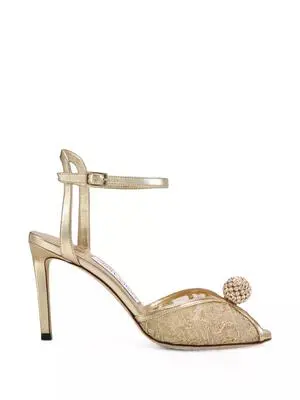 JIMMY CHOO Sacora Crystal-embellished Sandals