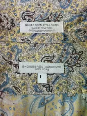 Vintage Paisley-print Button-down Shirt