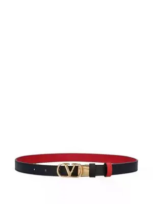 Valentino Garavani Vlogo Leather Belt