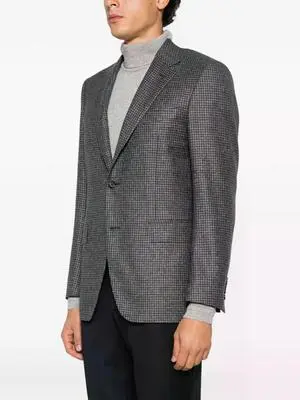 Canali Houndstooth Wool Blazer
