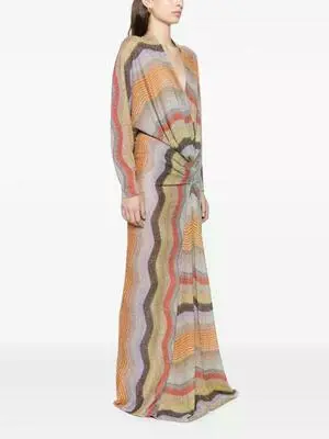 Missoni Long Dress With Deep V-neckline