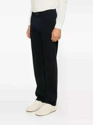 Canali Logo-patch Straight-leg Jeans
