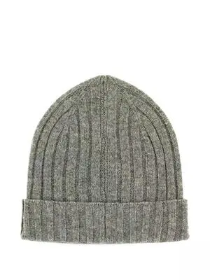 LORENZONI Ribbed-knit Beanie Hat