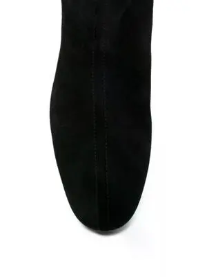 TOTEME Suede Rear-zip Ankle Boots