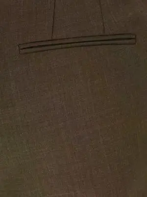 CRUNA Pleated Straight-leg Trousers