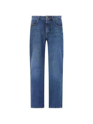 Paul & Shark Faded-effect Straight-leg Jeans - Blue