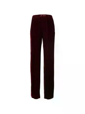 Antonelli Firenze Velvet-effect Wide-leg Trousers