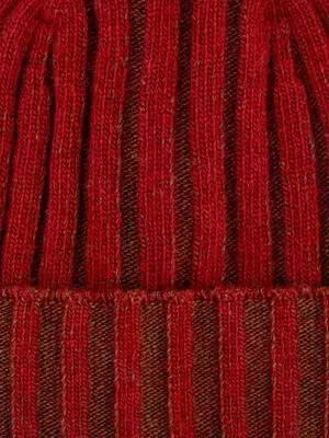 LORENZONI Ribbed-knit Beanie Hat