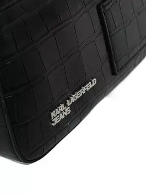 Karl Lagerfeld Crocodile-effect Clutch Bag