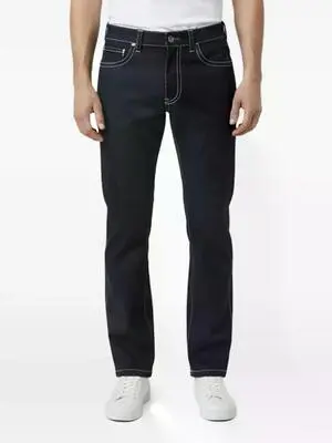 Sandro Contrast-stitch Straight-leg Trousers