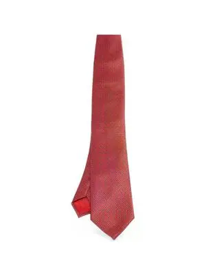 Brioni Floral-motif Tie - Red