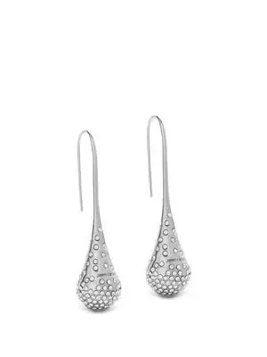 JIMMY CHOO Crystal-embellished Drop Earrings - Silver