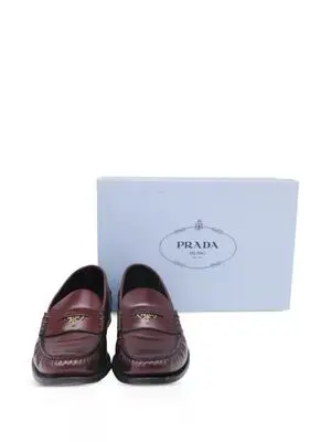 Prada 2010s Penny Loafers - Red