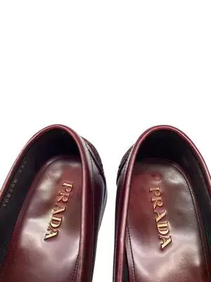 Prada 2010s Penny Loafers - Red