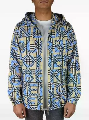 Burberry Logo-print Hooded Jacket - Neutrals