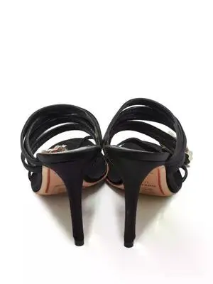 Valentino Garavani Flower-embellished Multi-strap Sandals