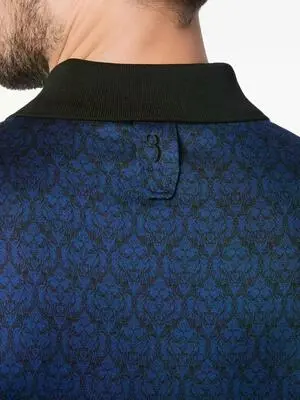 BILLIONAIRE Lion-print Short-sleeve Polo Shirt
