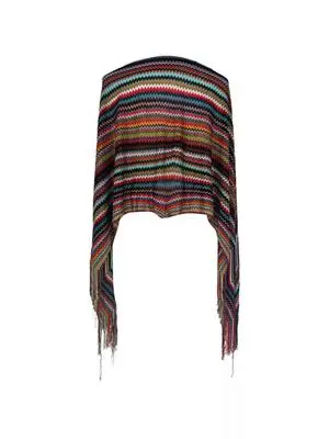 Missoni 2010s Patterned Fringed Sweater