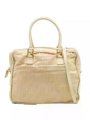Fendi Zucca Shoulder Bag - Neutrals