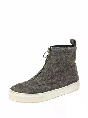 Celine High-top Zip-up Sneakers - Grey