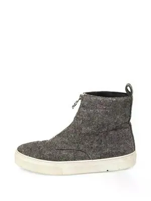 Celine High-top Zip-up Sneakers - Grey