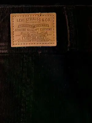 LEVI'S Inverted-pleat Corduroy Mini Skirt