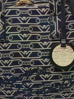 Emporio Armani Jacquard Monogram Tote Bag