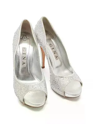 GINA Crystal-embellished Platform Pumps