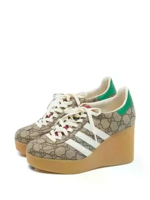 Gucci X Adidas Gazelle Wedge Sneakers
